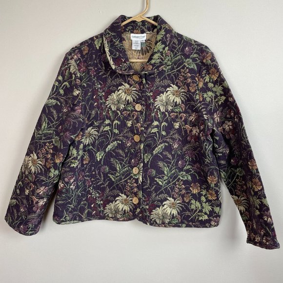 Coldwater Creek | Jackets & Coats | Vintage Cottagecore 9s Floral ...